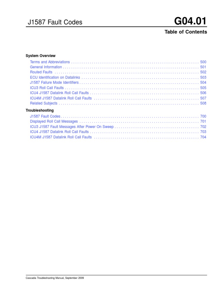 J1587 Fault Codes PDF | PDF | Airbag | Anti Lock Braking System