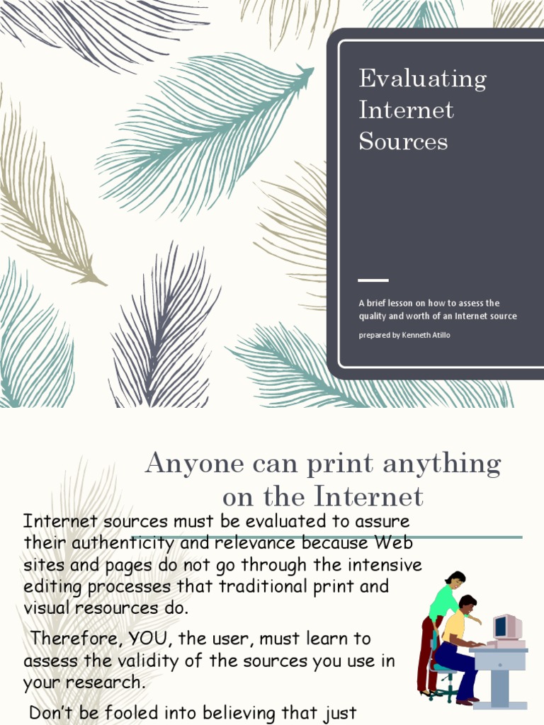 Evaluating Internet Sourcess (Week3-4) | PDF | Usability | Internet