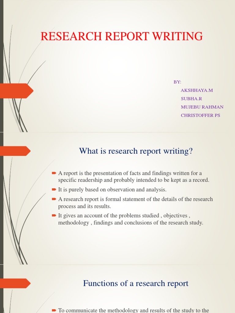 Research Report Writing: A Comprehensive Guide to Documenting Research ...