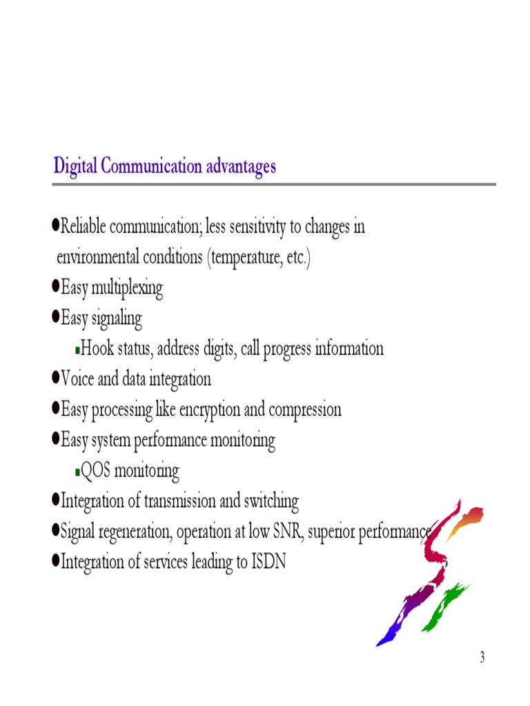 Digital Communication Advantages-Disadvantages | PDF