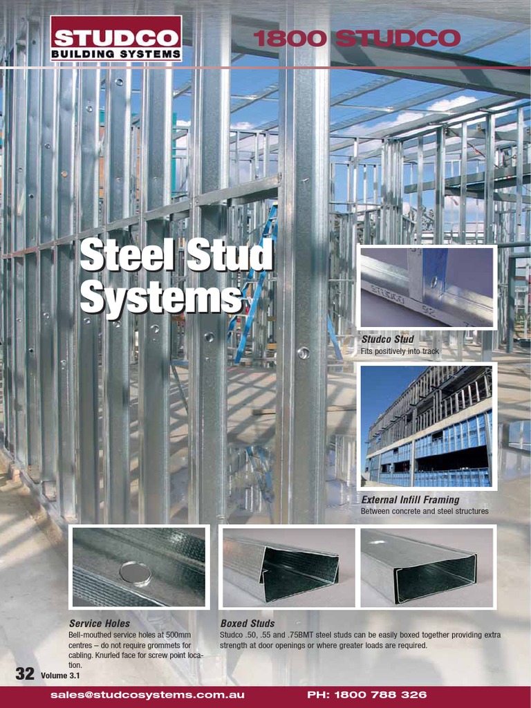 DesignManual Vol31 Steel Stud | PDF | Framing (Construction) | Lumber