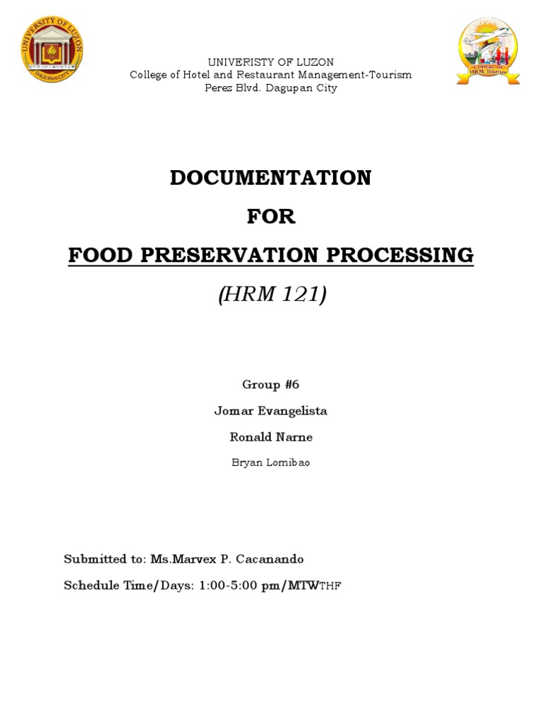Documentation FOR Food Preservation Processing | PDF | Fruit Preserves ...