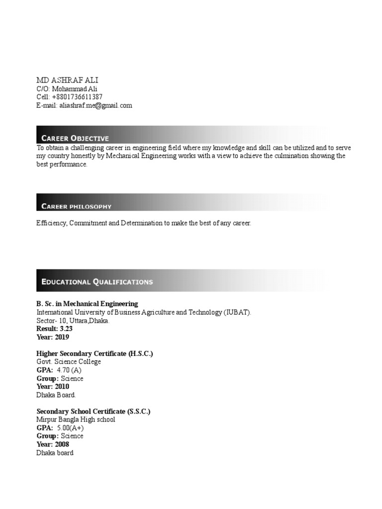 CV of Ashraf 19 | PDF