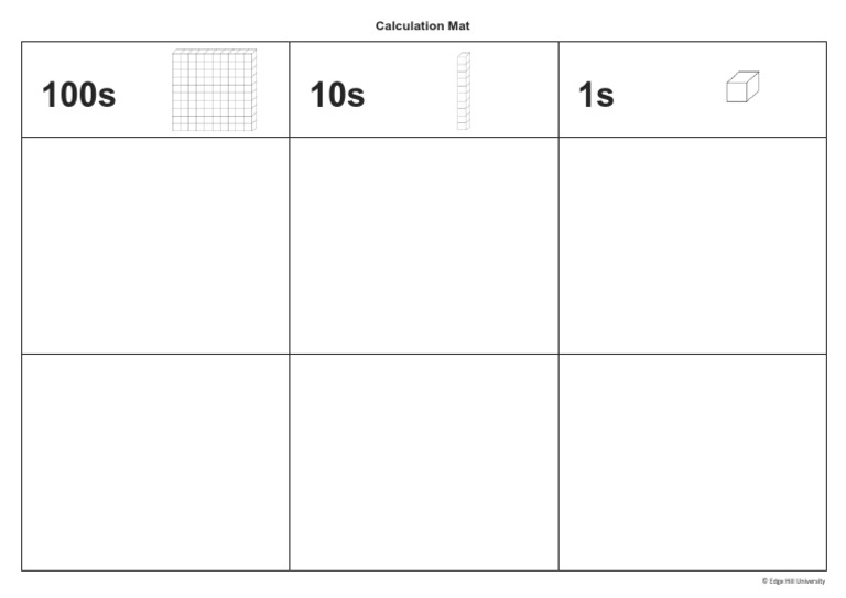Calculation Mat: © Edge Hill University | PDF