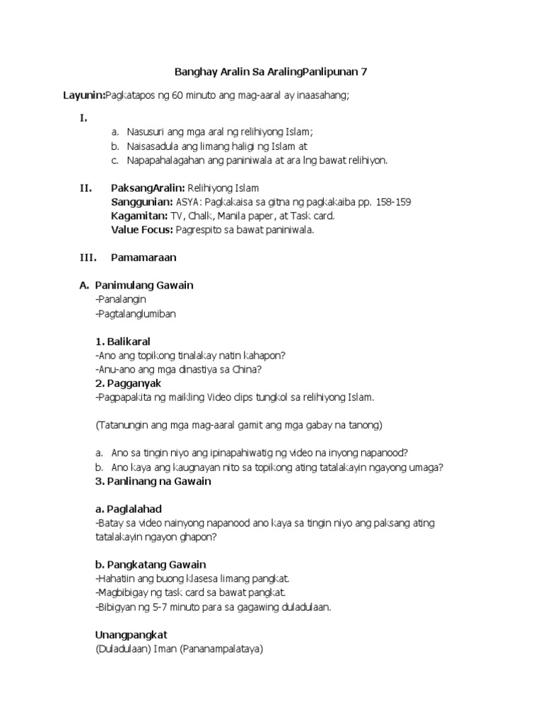 Grade 7, Relihiyong Islam | PDF