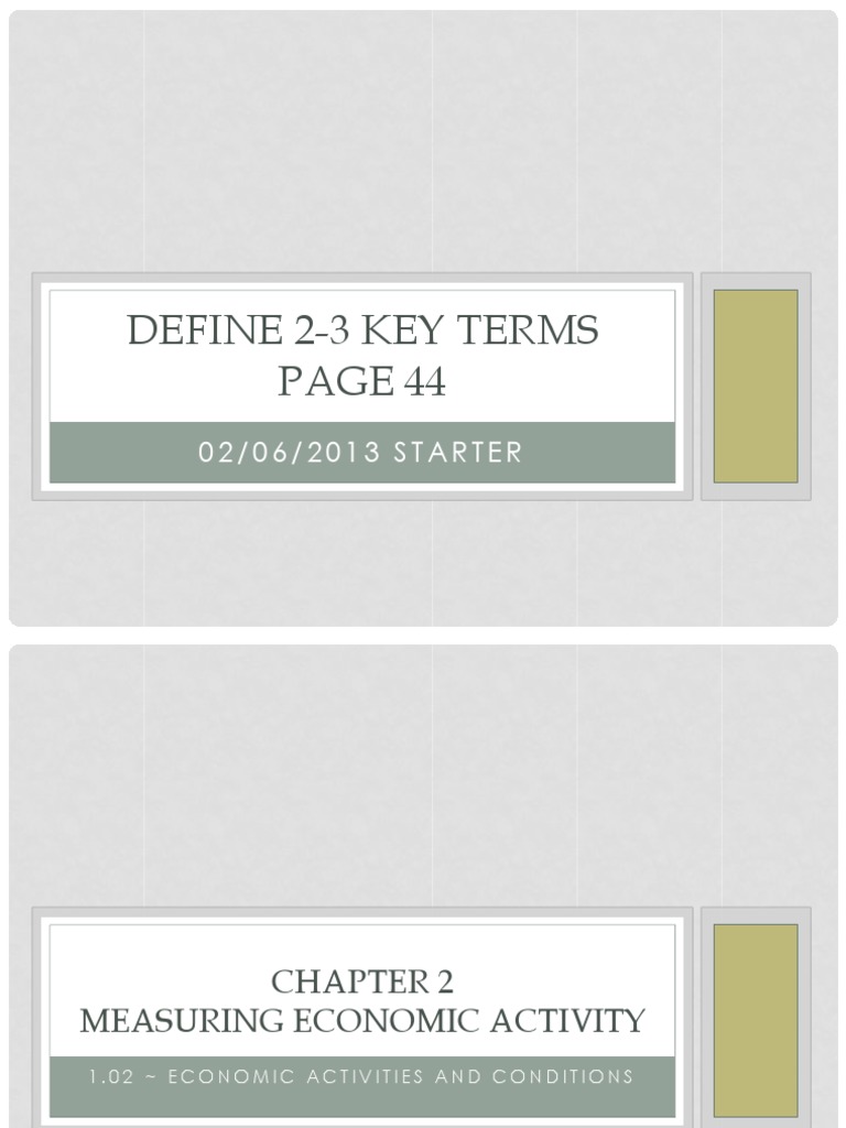 Define 2-3 Key Terms: 0 2 / 0 6 / 2 0 1 3 S Ta R Te R | PDF | Debt ...