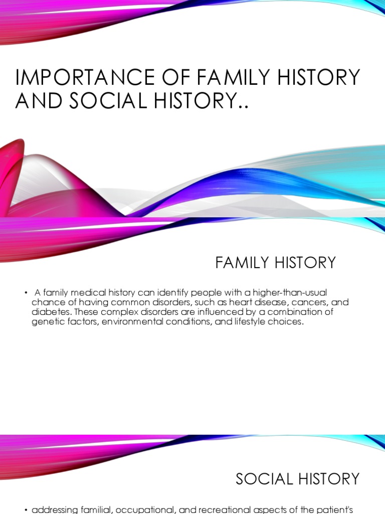 Understanding Family & Social History | PDF