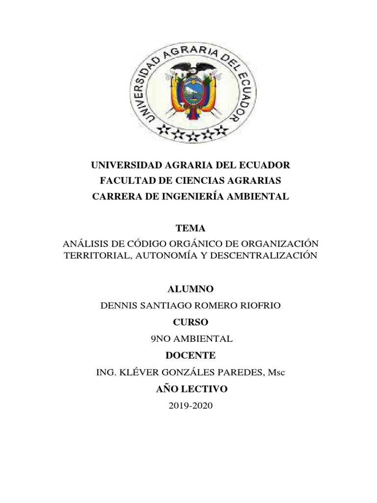 Análisis del COOTAD en Ecuador | PDF | Alcalde | Gobierno