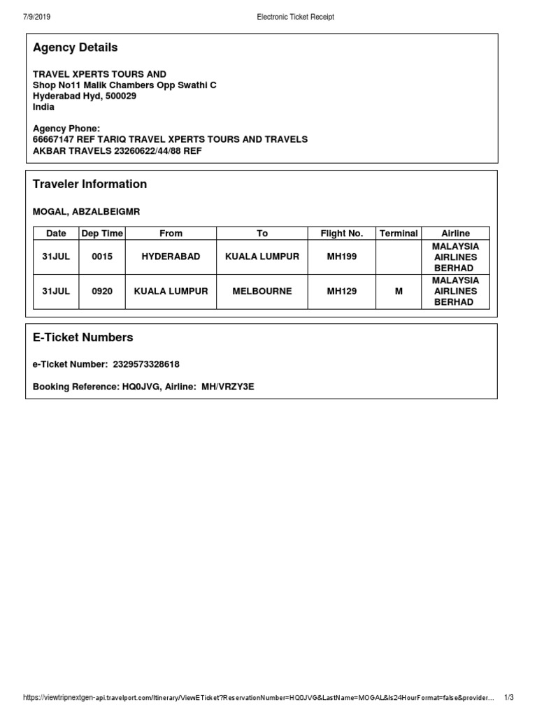 Electronic Ticket | PDF | Service Industries | Aviation
