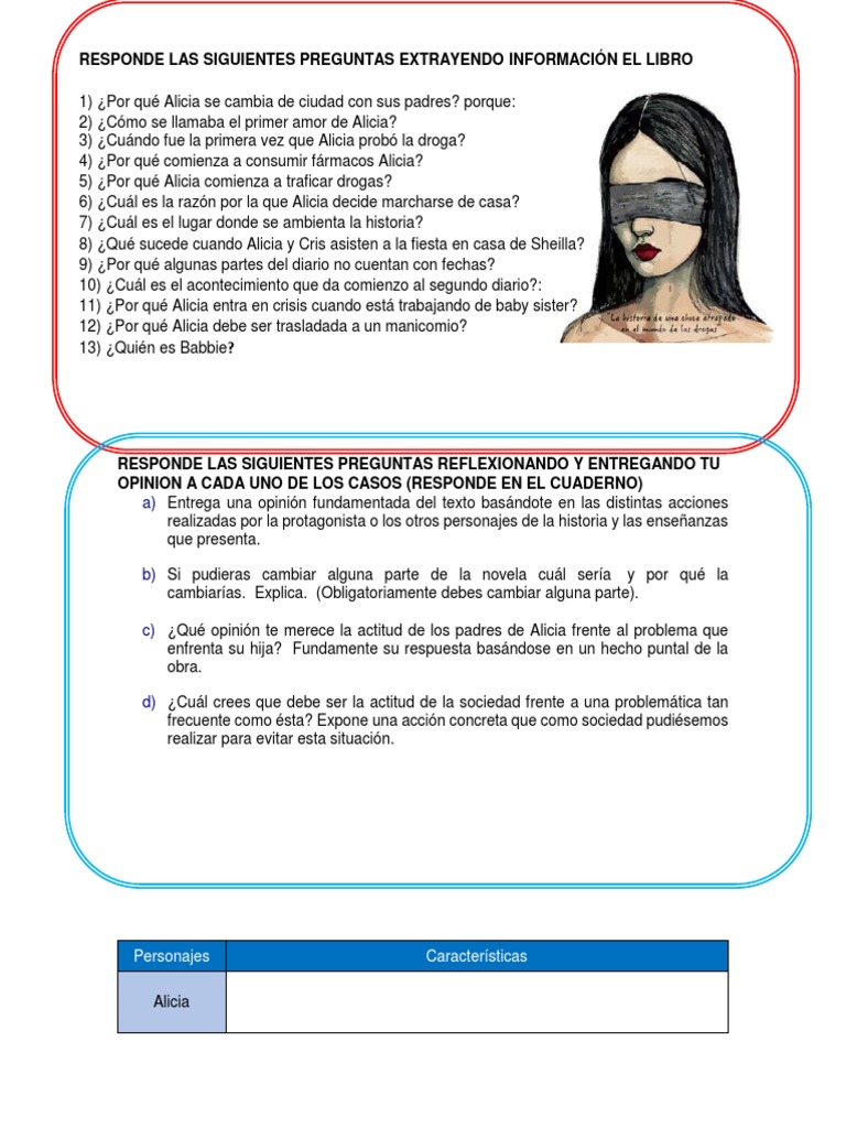 Guia de Comprension Lectora Preguntale A Alicia | PDF