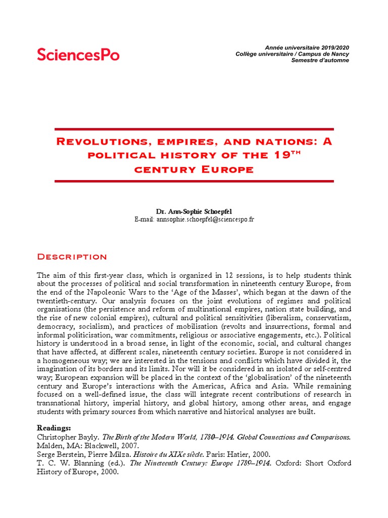 Revolutions Empires and Nations | PDF | Empire | Liberalism