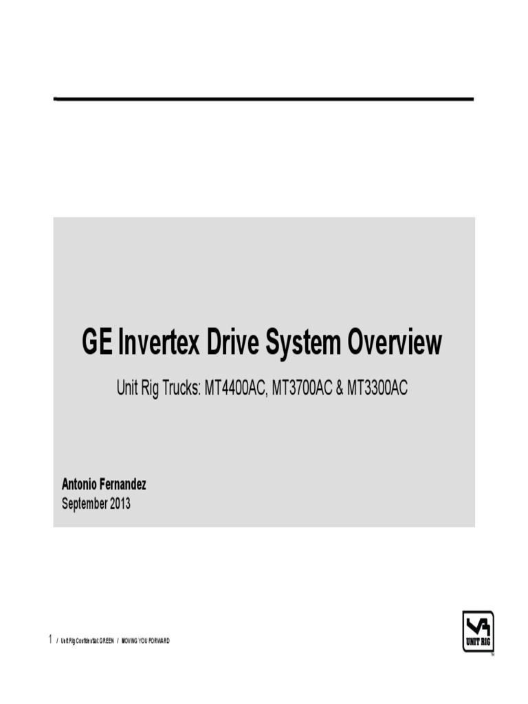 Formation GE Training EN PDF | PDF | Electric Motor | Power Inverter