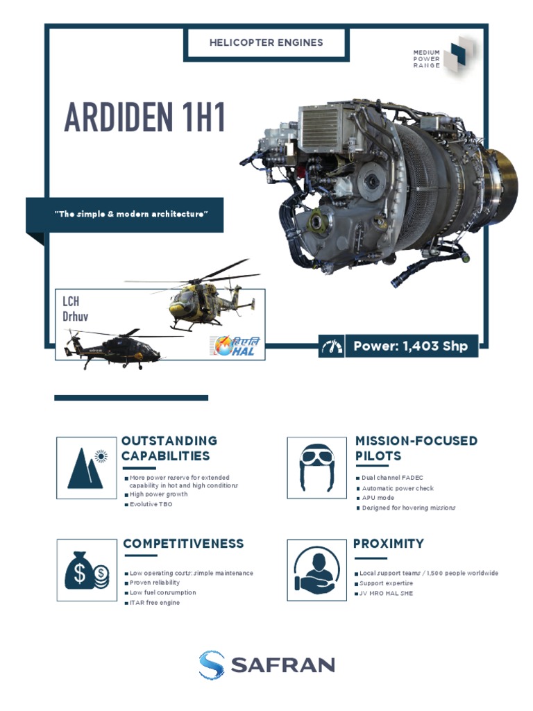 Datasheet Ardiden 1h1 PDF | PDF | Helicopter | Engines