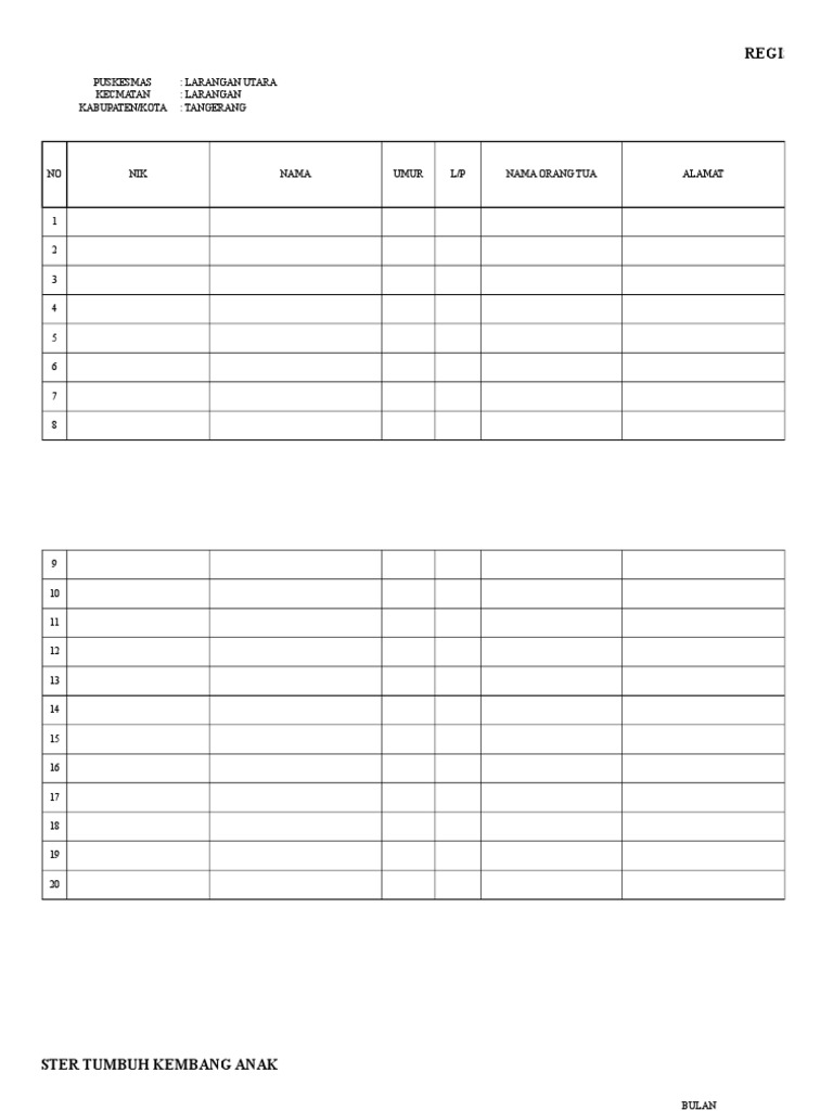 Register Sdidtk | PDF