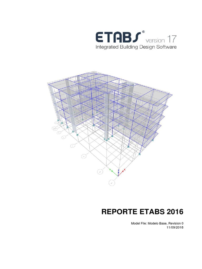 Reporte de Modelo Estructural ETABS | PDF | Naturaleza | Enseñanza de matemática