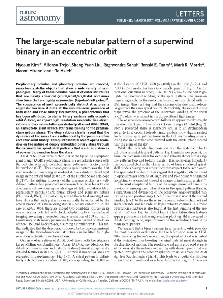 The Large Scale Paper | PDF | Stars | Orbit