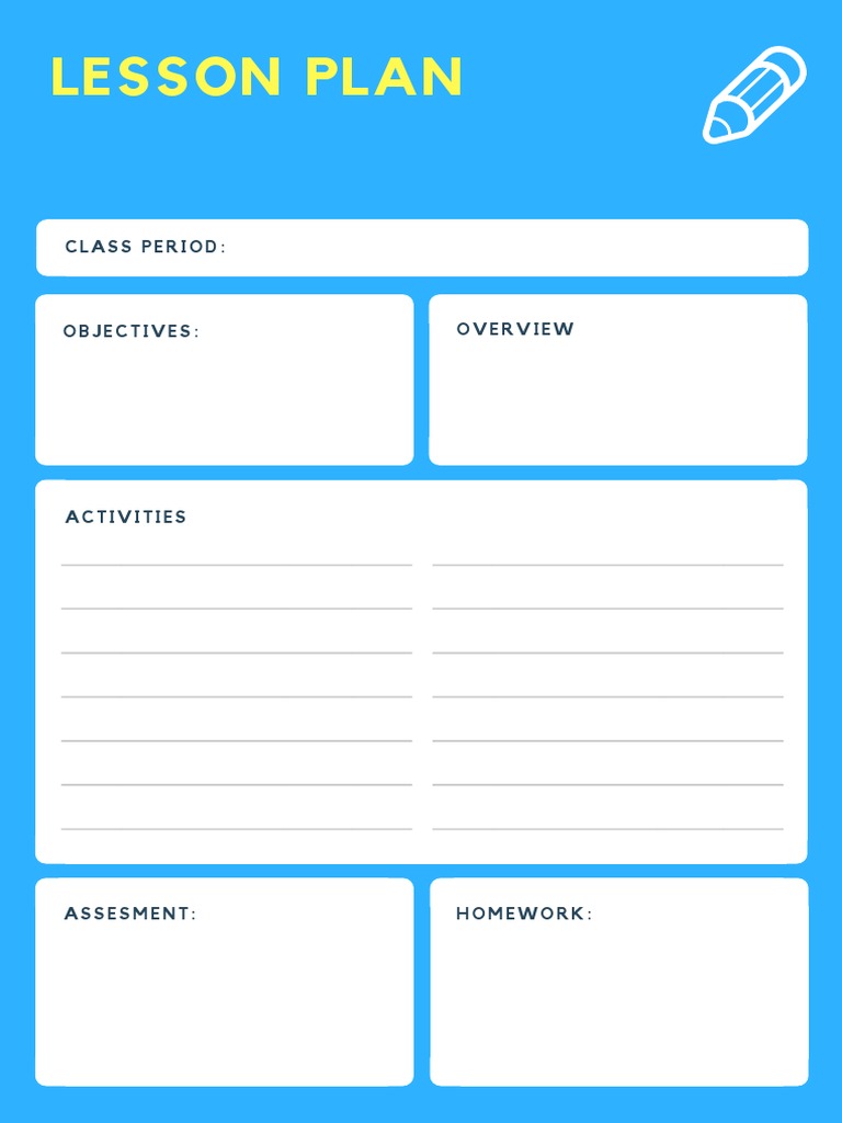 English Lesson Plan Template | PDF