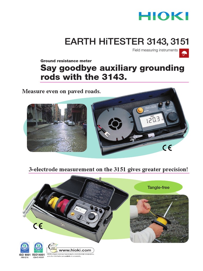 Earth Hitester 3143, 3151: Say Goodbye Auxiliary Grounding Rods With ...