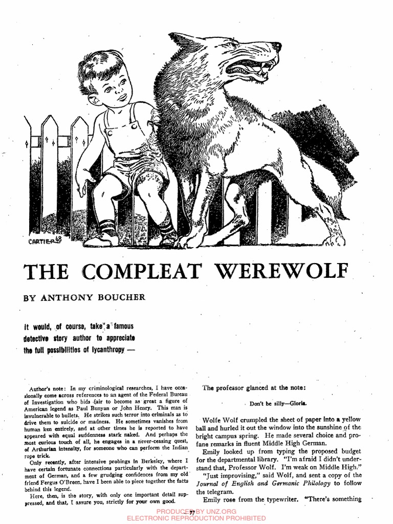 The Compleat Werewolf | PDF | Werewolves