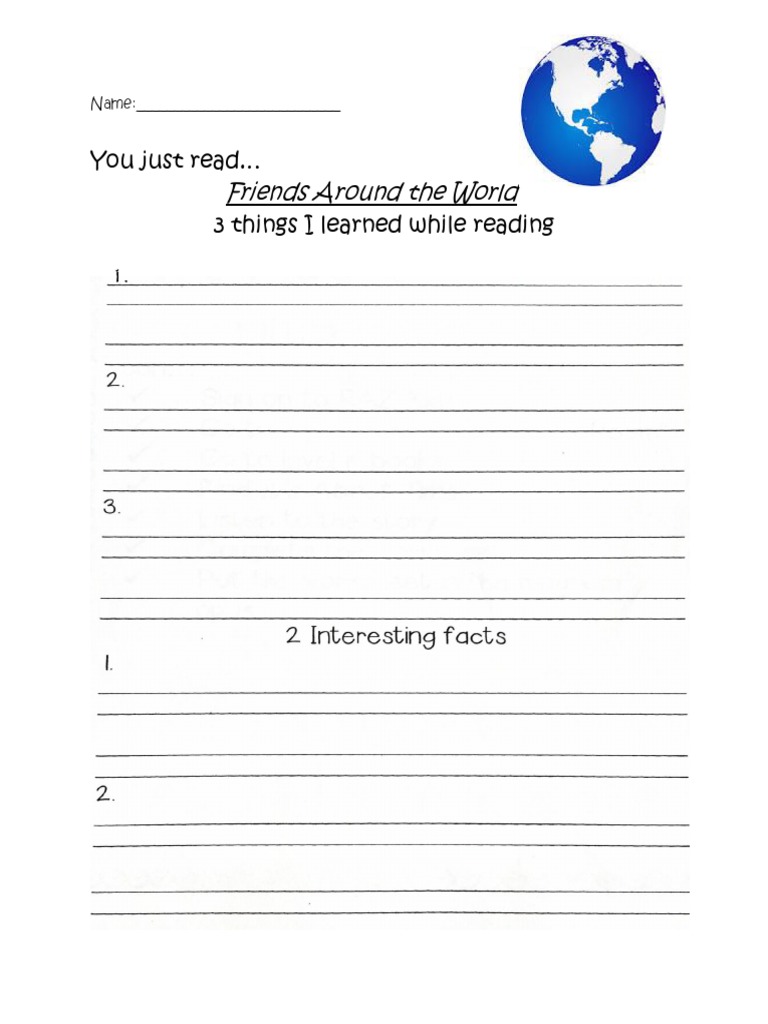 Raz Kids Worksheet | PDF