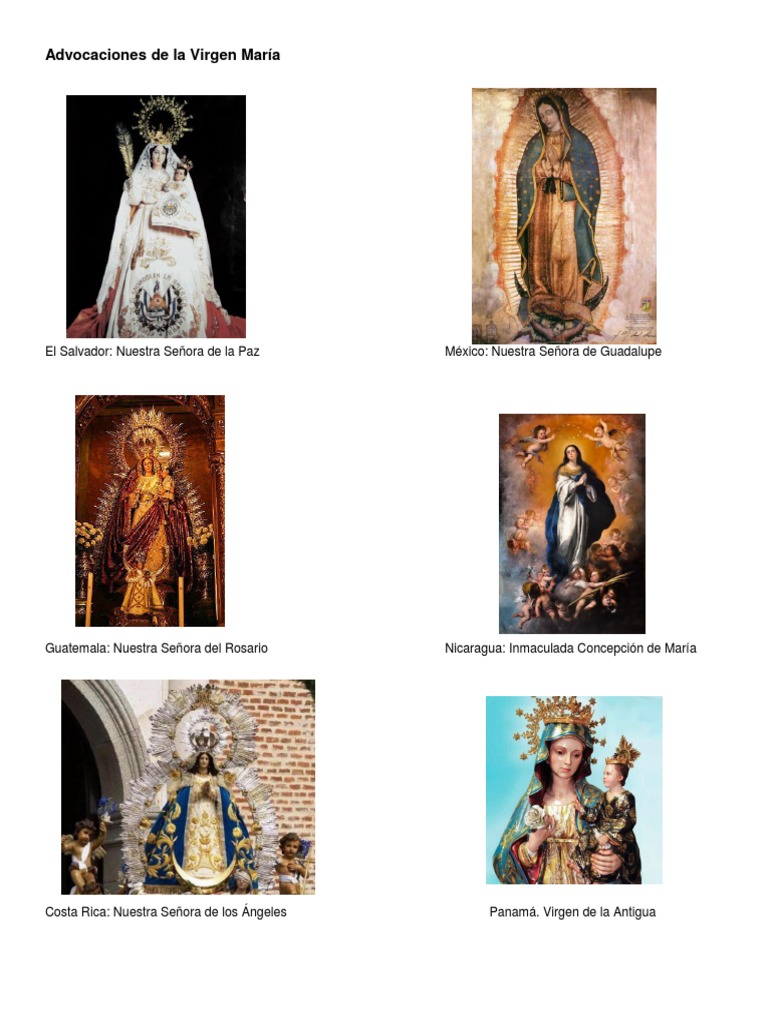 Advocaciones de La Virgen María | PDF