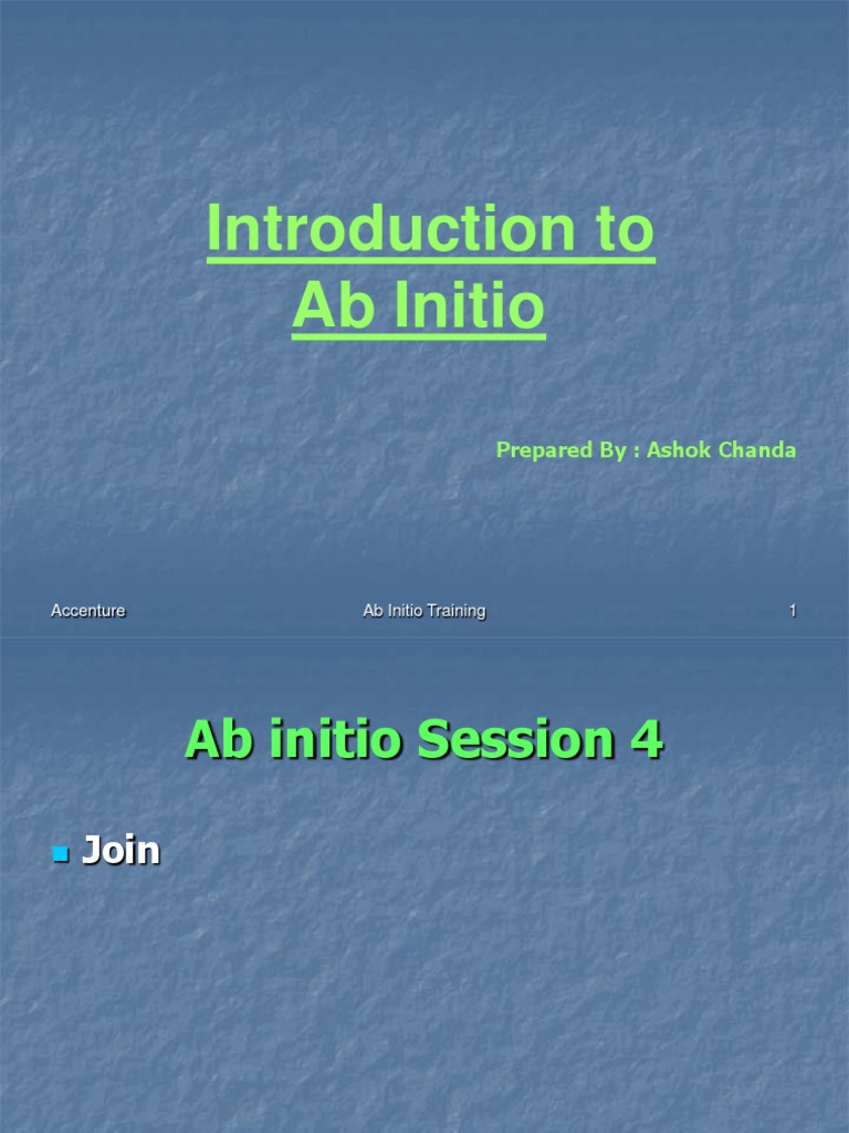 Introduction to Ab Initio Join Component | PDF | Parameter (Computer Programming) | Subroutine