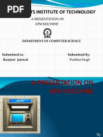 Ooad Atm | PDF | Automated Teller Machine | Personal Identification Number