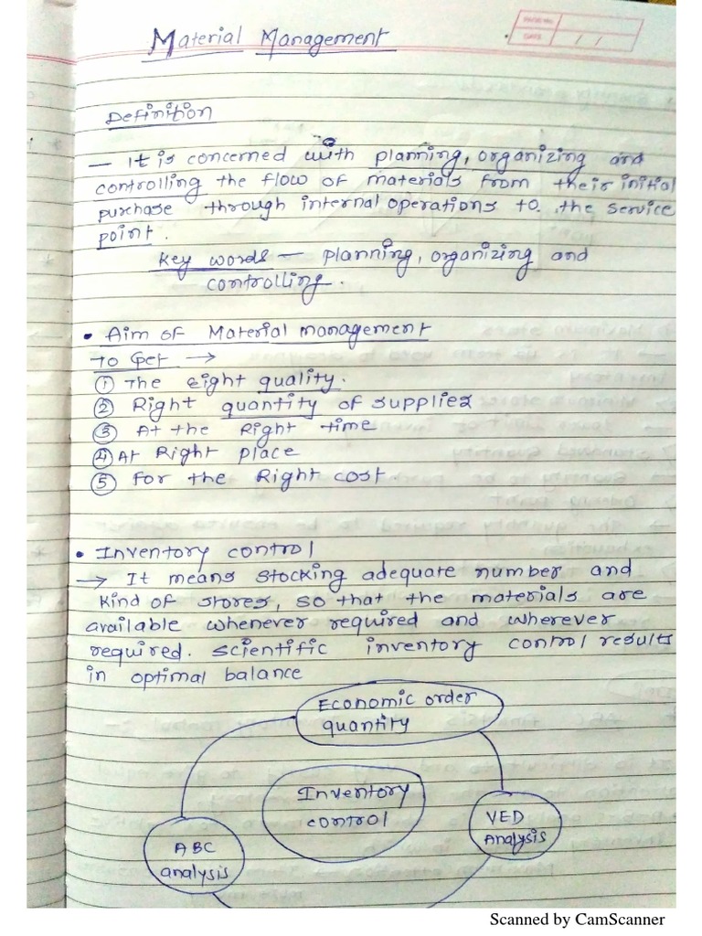 Material Management | PDF