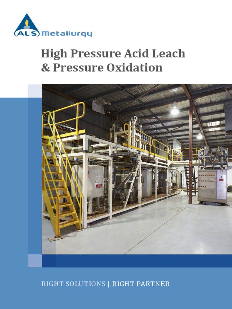 High Pressure Acid Leach HPAL and Pressure Oxidation POX | PDF | Atoms ...