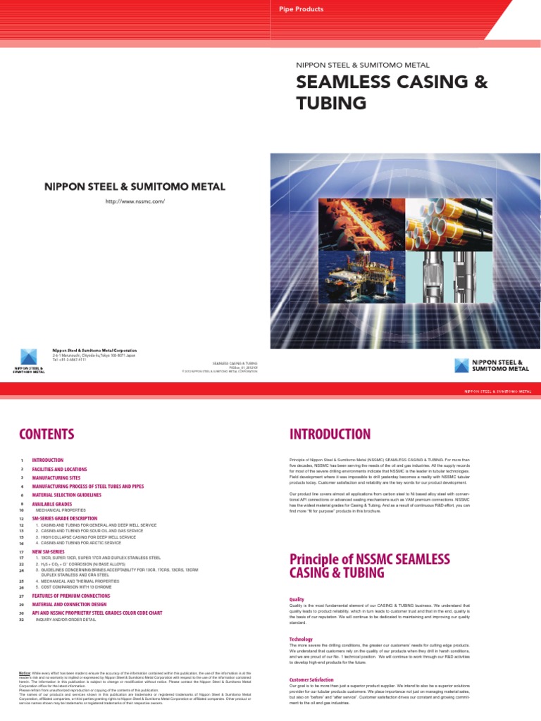 NSSMC Octg Catalogue | PDF | Pipe (Fluid Conveyance) | Extrusion