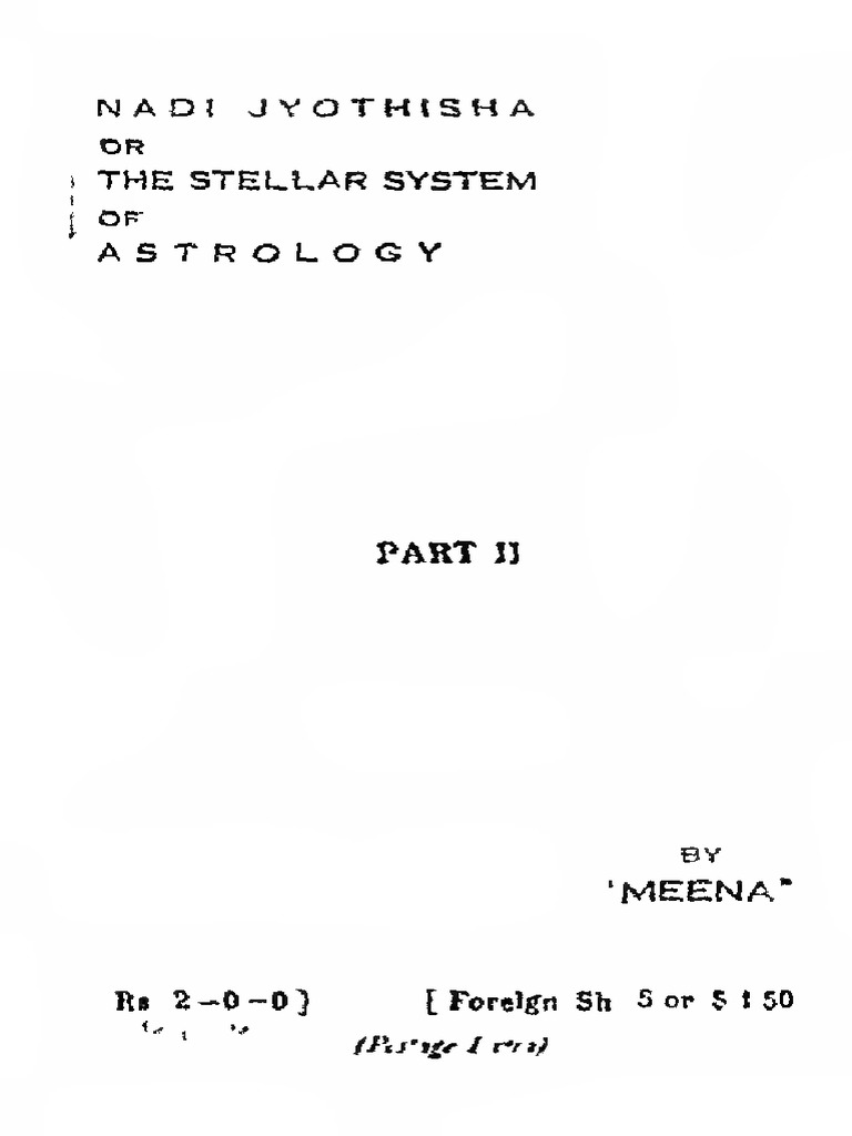 Stellar System of Astrology | Download Free PDF | Technical Factors Of ...