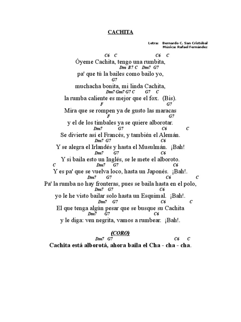 Cachita | PDF