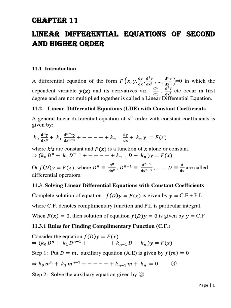Complimentary Fun | PDF | Equations | Ordinary Differential Equation