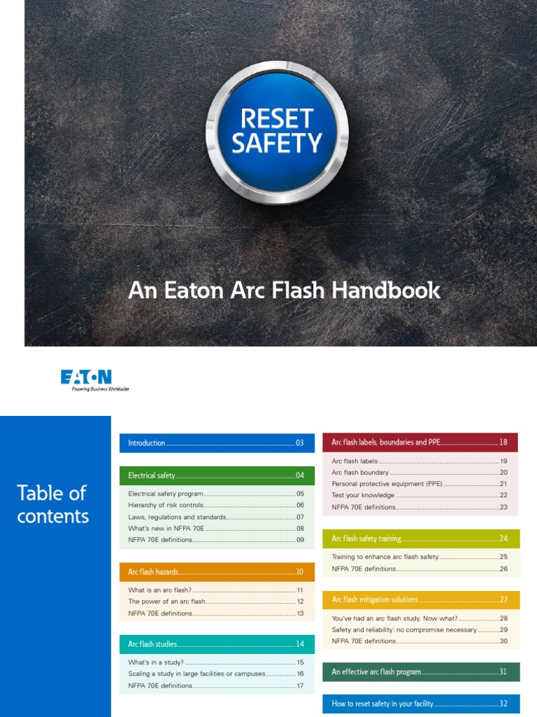 Eaton Arc Flash Handbook | PDF | Occupational Safety And Health ...