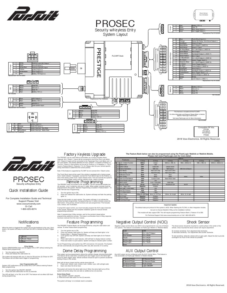 Prosec: Security W/keyless Entry System Layout | PDF | Manufactured ...