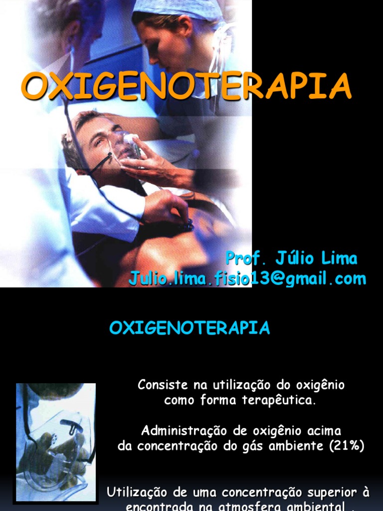 Os principais aspectos da oxigenoterapia: objetivos, métodos de ...