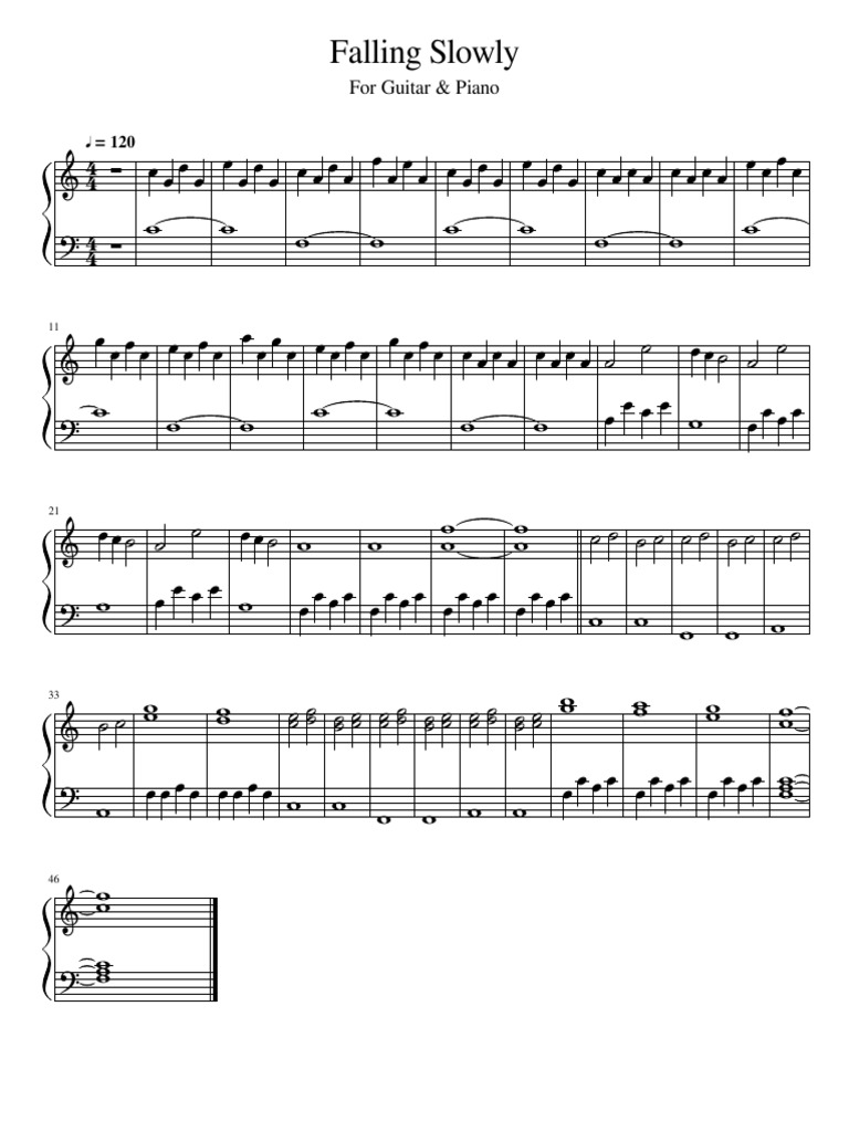 Falling Slowly (Piano) | PDF