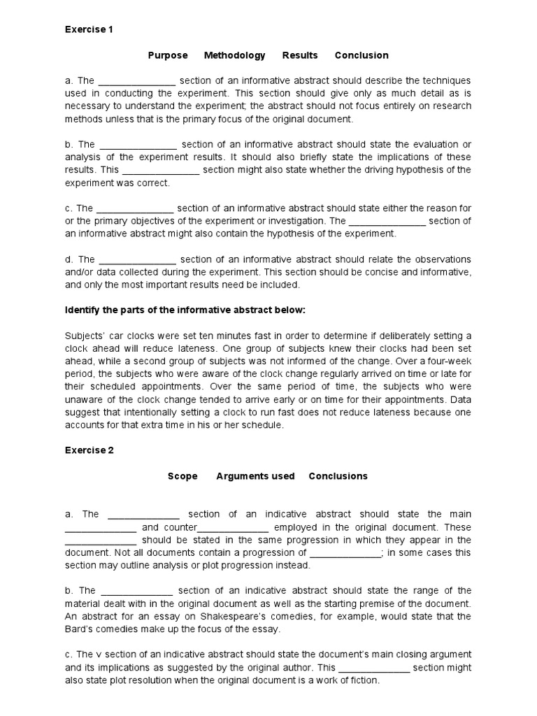 Exercises - Class 123 | PDF | Pride And Prejudice | Experiment