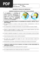 Avaliacao 5o.ano GEO 2o.bim | PDF | Américas | América do Sul