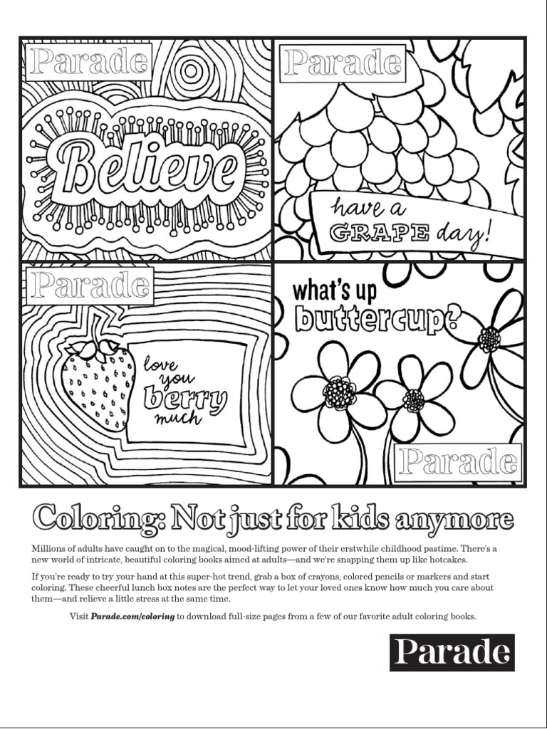 Coloring: Not Just For Kids Anymore Coloring: Not Just For Kids Anymore ...