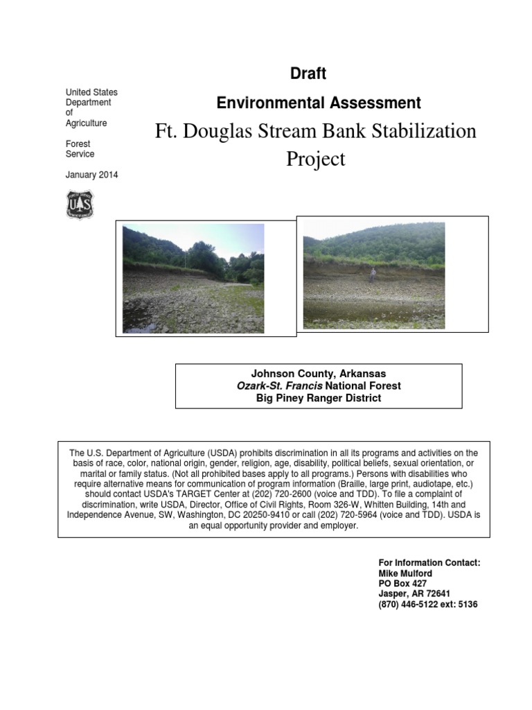 Ft. Douglas Stream Bank Stabilization Project: Draft Environmental ...