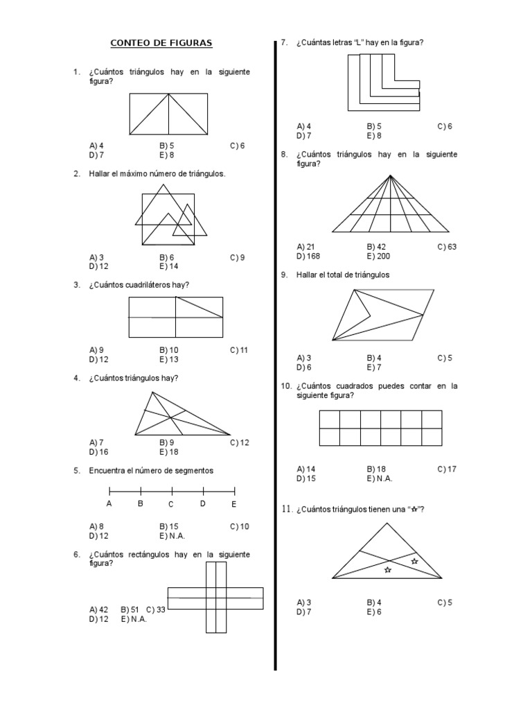 FIGURAS | PDF | Aritmética | Enseñanza de matemática
