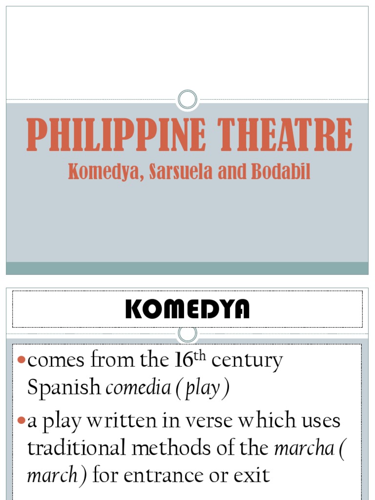 Philippine Theatre | PDF | Philippines