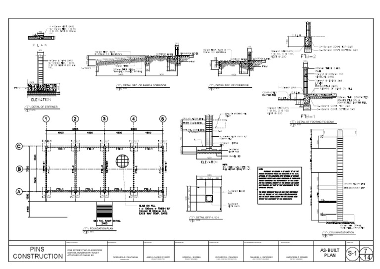 One Storey Two Classroom School Plan | PDF