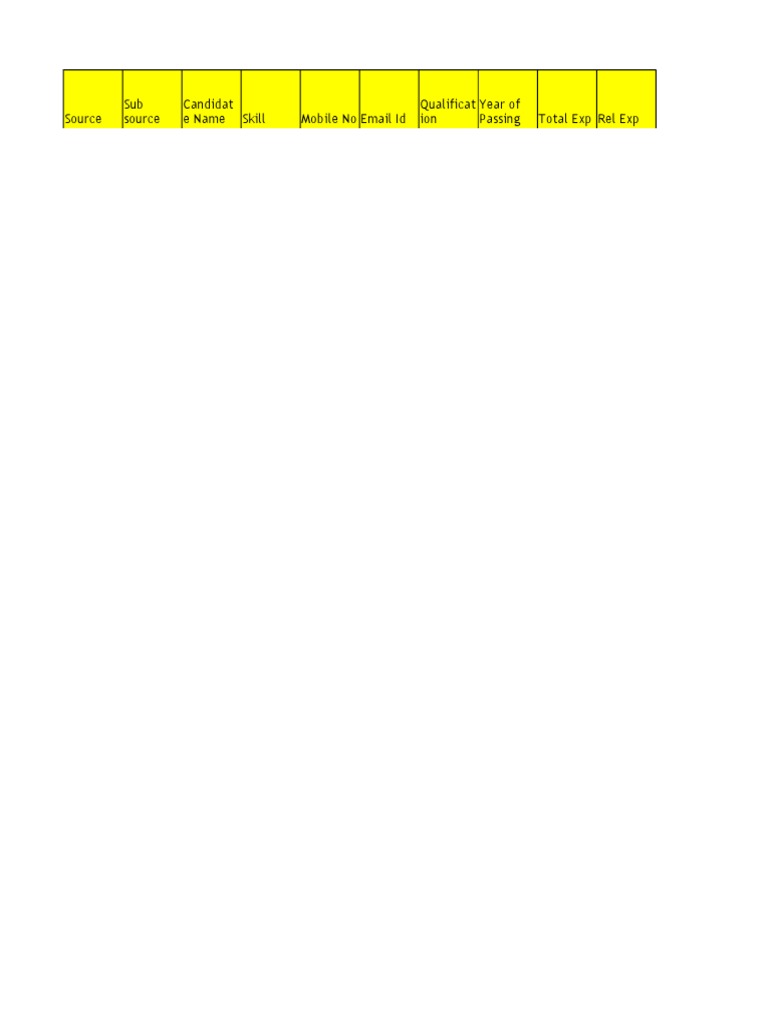 Tracker Format Blank | PDF | Computers | Technology & Engineering