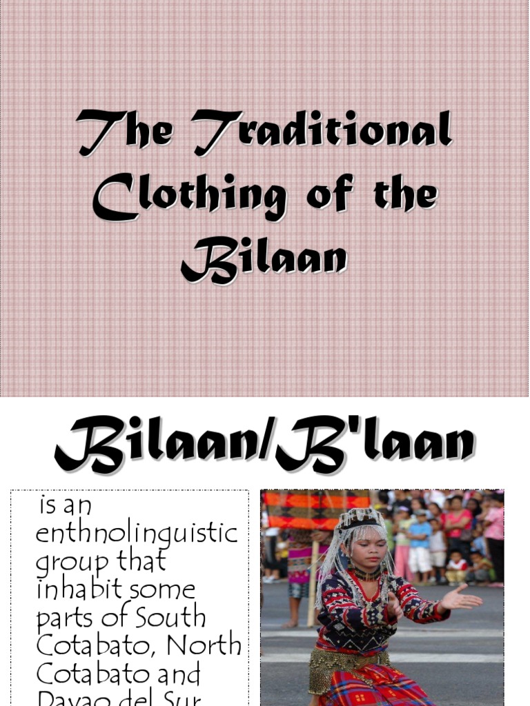 Bilaan Traditional Clothing Guide | PDF
