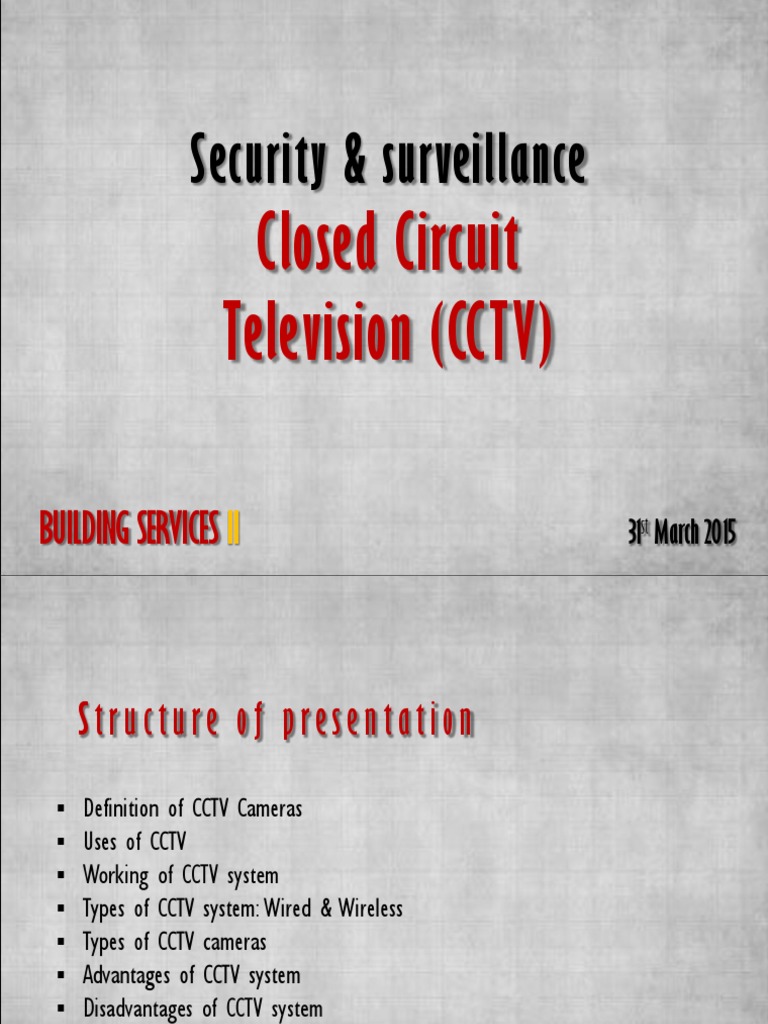 CCTV System | PDF | Closed Circuit Television | Electronics
