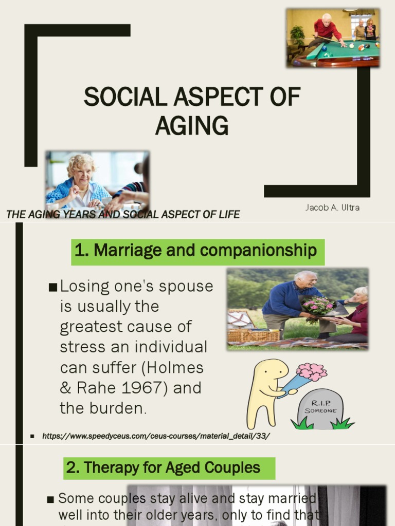 The Aging Years and Social Aspect of Life | PDF | Ageing | Grandparent