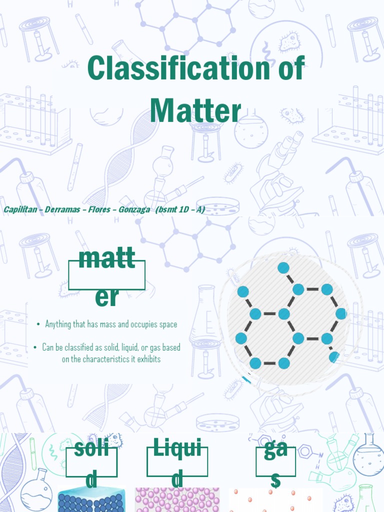 Classification of Matter Repooort | PDF | Chemical Substances ...