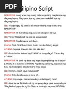 Script For Filipino Roleplay 1 | PDF
